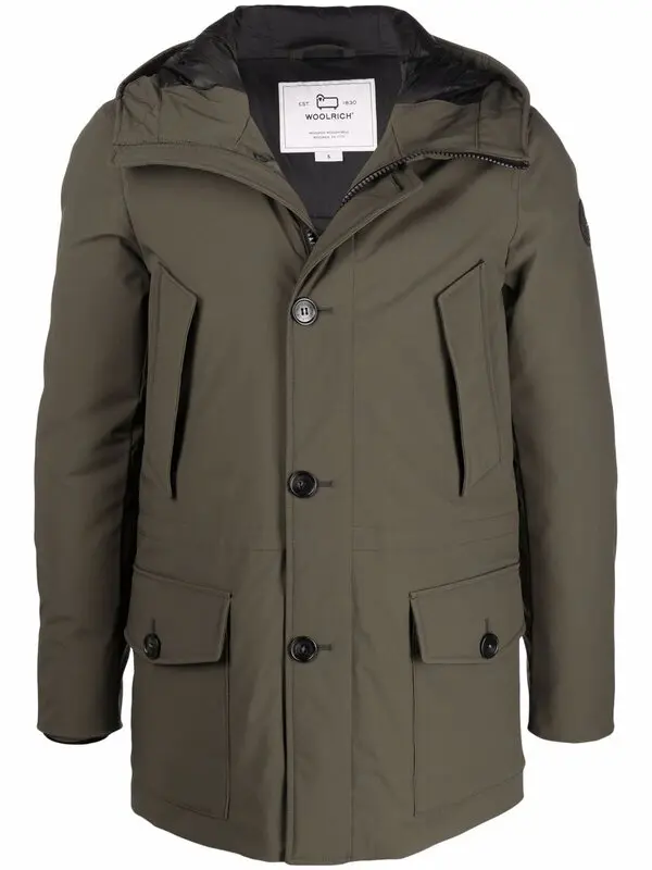 Woolrich Arctic Stretch Parka Coat - Green