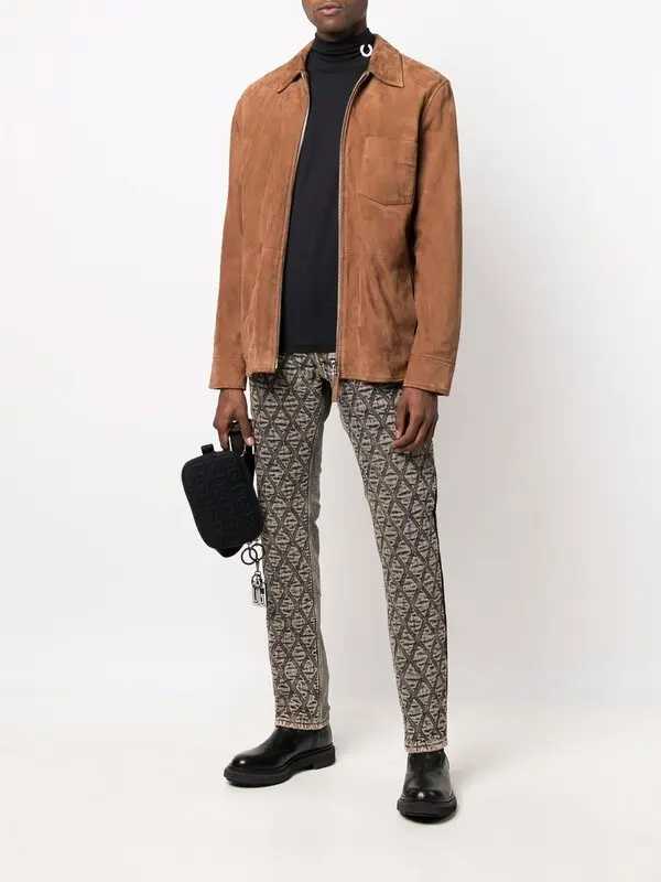 DIESEL® Diamond Embroidered Slim Fit Jeans