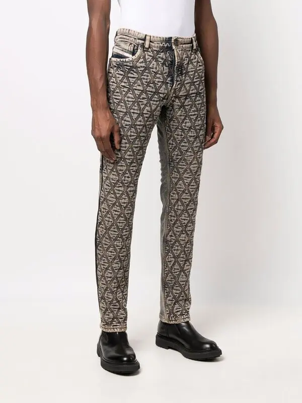 DIESEL® Diamond Embroidered Slim Fit Jeans
