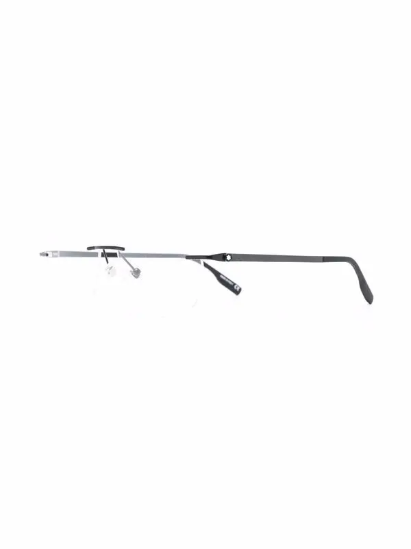 Montblanc Matte-effect Rimless Eyeglasses