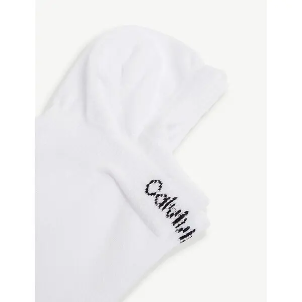 Calvin Klein Coolmax® Cotton-blend Liner Socks Pack Of Two