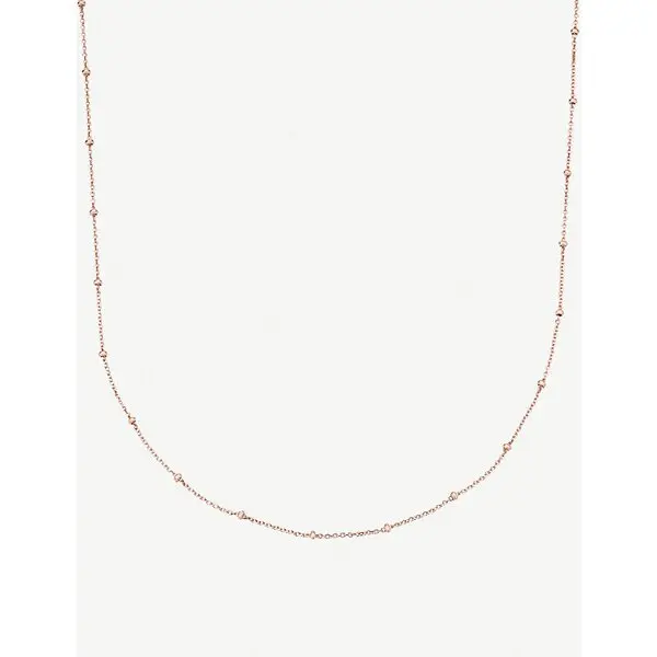 Monica Vinader 18ct Rose-gold Vermeil Chain Necklace - Rose Gold