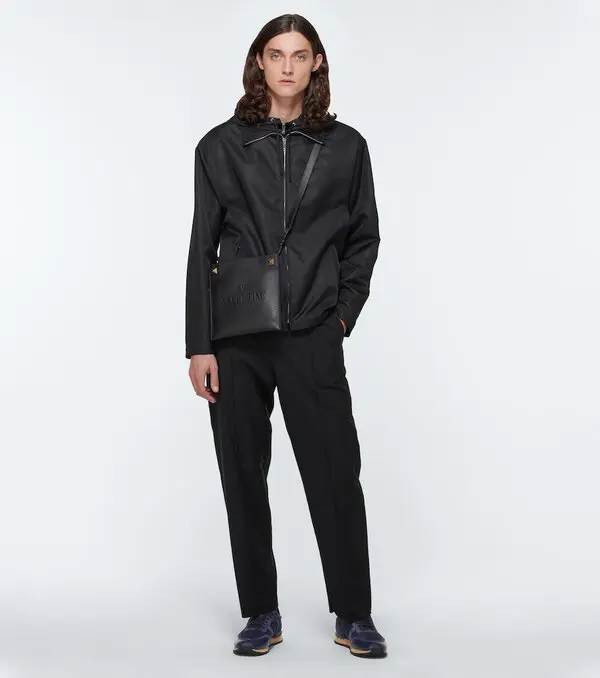 Valentino Garavani Rockrunner Suede-trimmed Sneakers