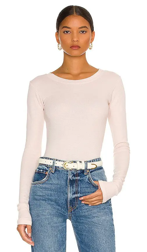 Lamade Long Sleeve Crew Neck Top - Soft Sand