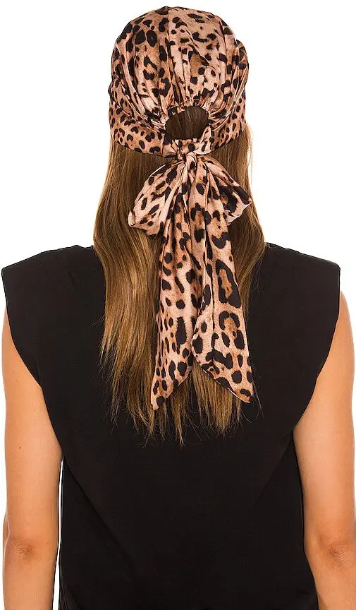 Eugenia Kim Gigi Headscarf - Camel & Black - 19% Off  display picture 1