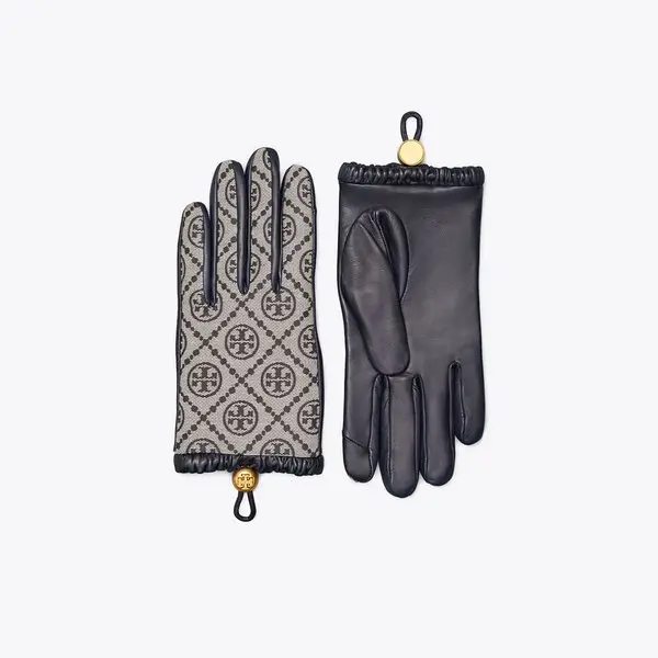 Tory Burch T Monogram Gloves - Tory Navy