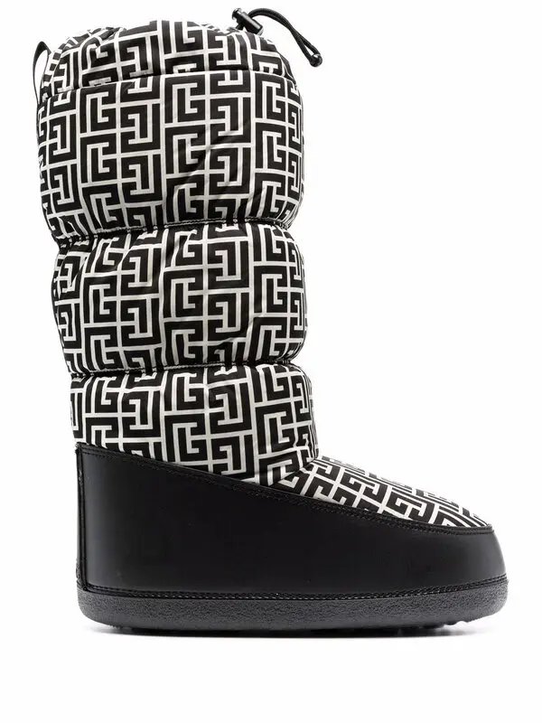 Balmain X Rossignol Monogram Jacquard Ski Boots