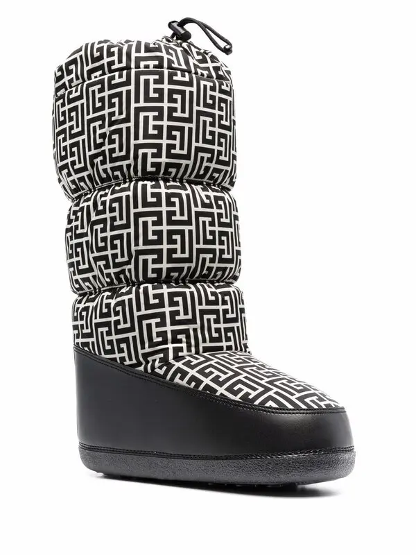Balmain X Rossignol Monogram Jacquard Ski Boots