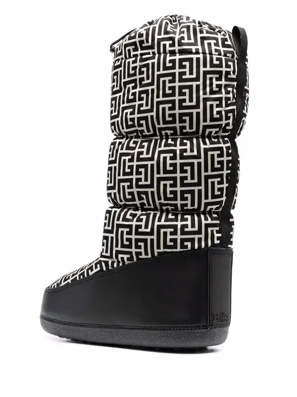 Balmain X Rossignol Monogram Jacquard Ski Boots