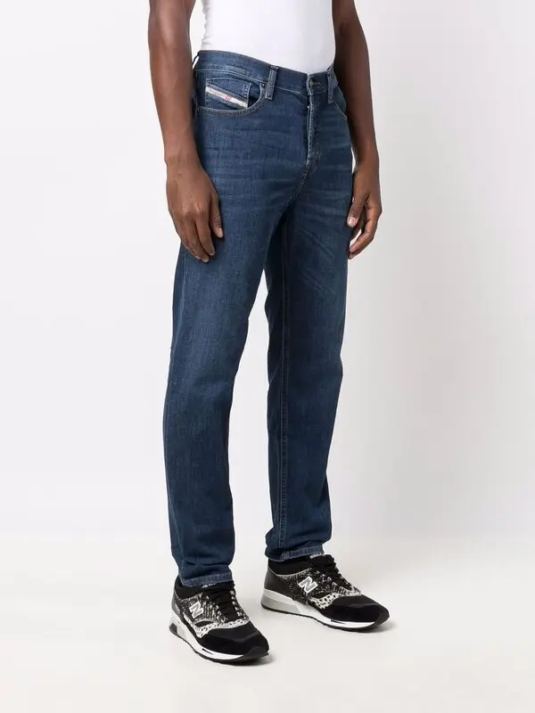 DIESEL® Whiskered Straight-leg Jeans