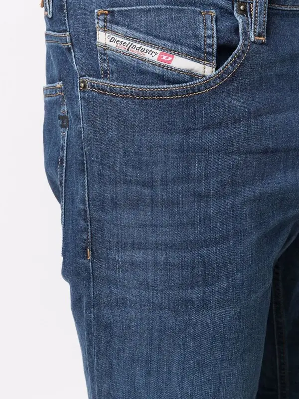 DIESEL® Whiskered Straight-leg Jeans