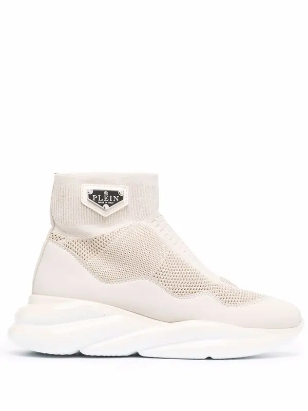 Philipp Plein Sock-style Sneakers - Neutrals