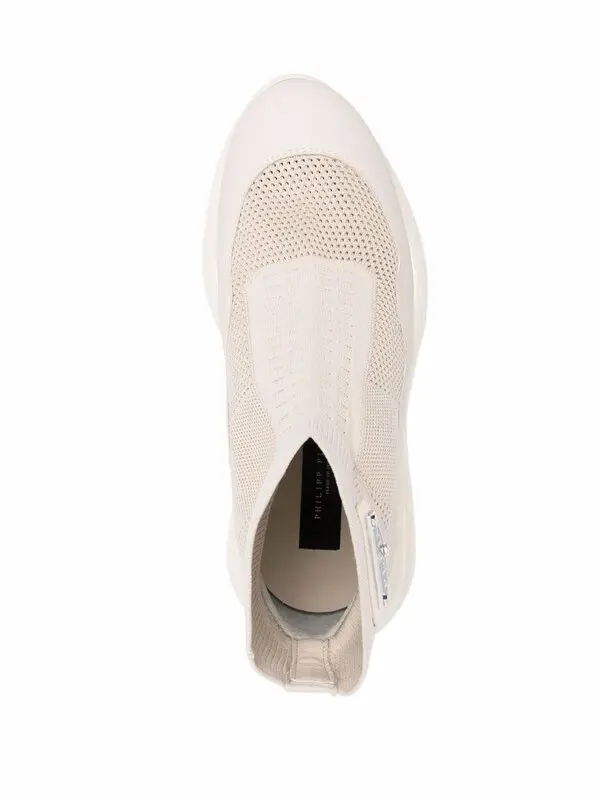 Philipp Plein Sock-style Sneakers - Neutrals