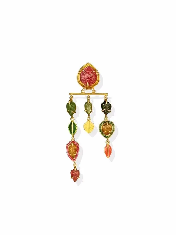 AKANSHA SETHI Hanging Leaves Pendant - Gold