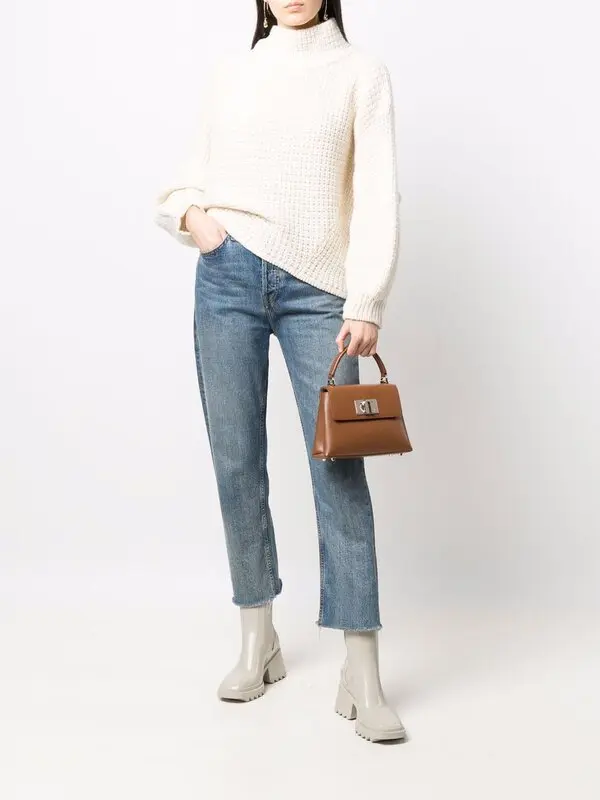 Furla 1927 Leather Tote - Brown
