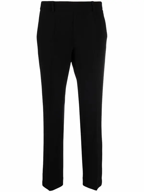 Alberto Biani Cropped Tailored Trousers - Black