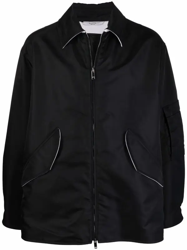 Valentino Garavani Zip-up Shirt Jacket