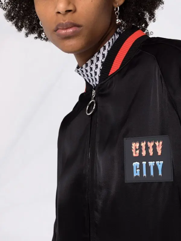 Rabanne Logo Patch Bomber Jacket