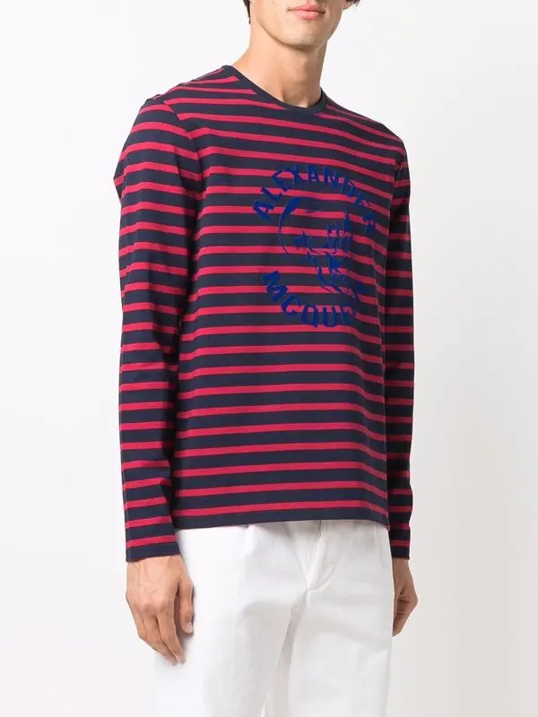 Alexander McQueen Striped Long Sleeve T-shirt