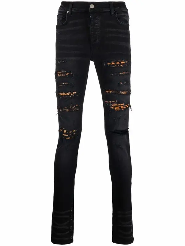 Amiri Mx1 Mid-rise Skinny Jeans - Black