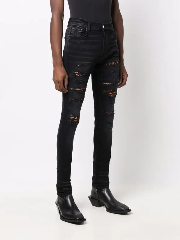 Amiri Mx1 Mid-rise Skinny Jeans - Black