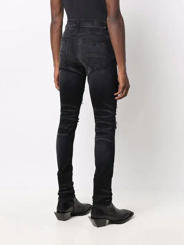 Amiri Mx1 Mid-rise Skinny Jeans - Black