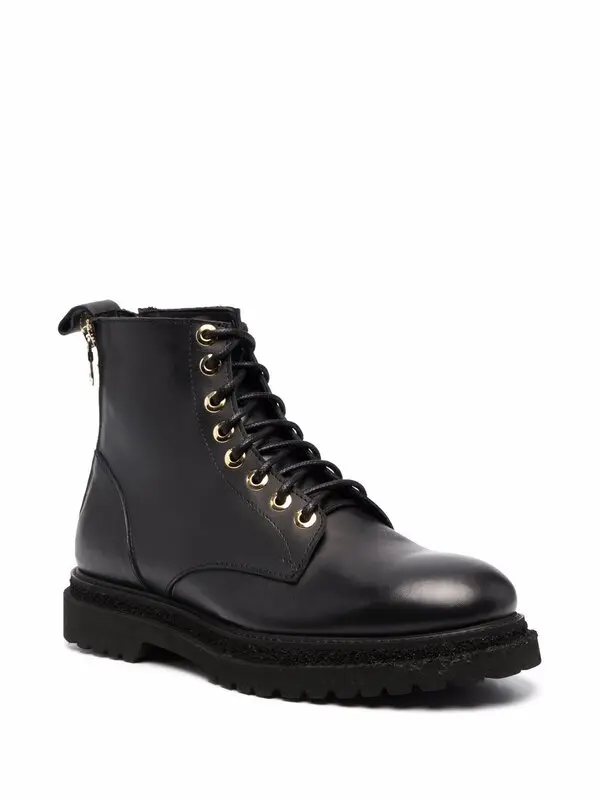 GIULIANO GALIANO Zipped Leather Boots