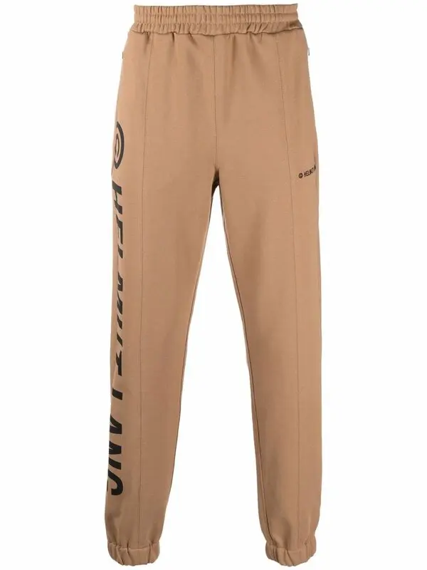 Helmut Lang Logo-print Track Pants - Brown