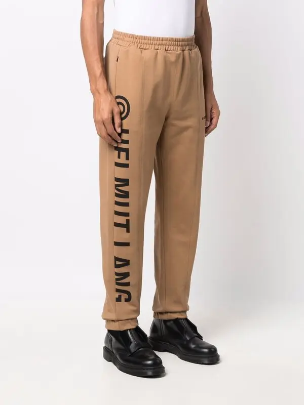 Helmut Lang Logo-print Track Pants - Brown