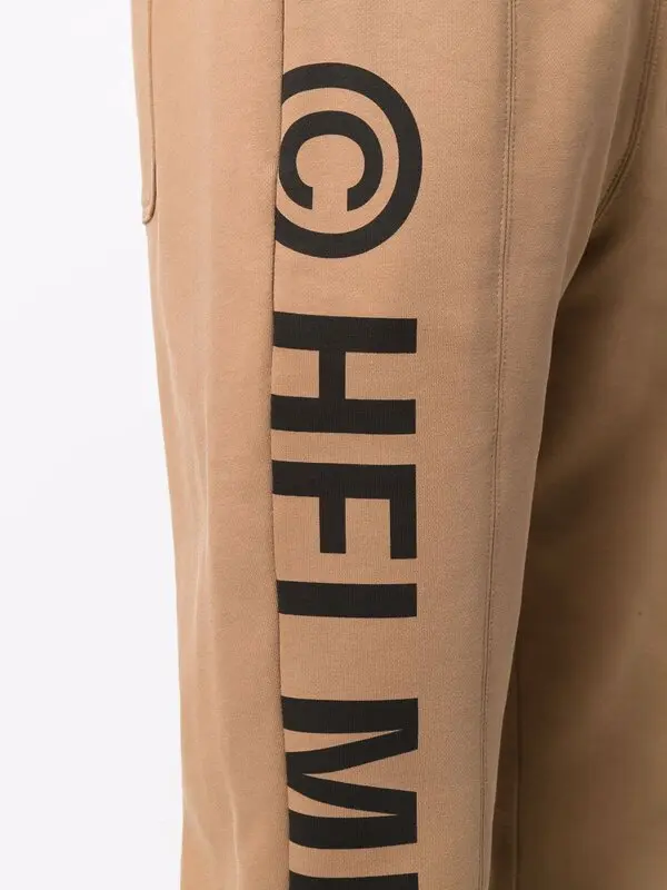 Helmut Lang Logo-print Track Pants - Brown