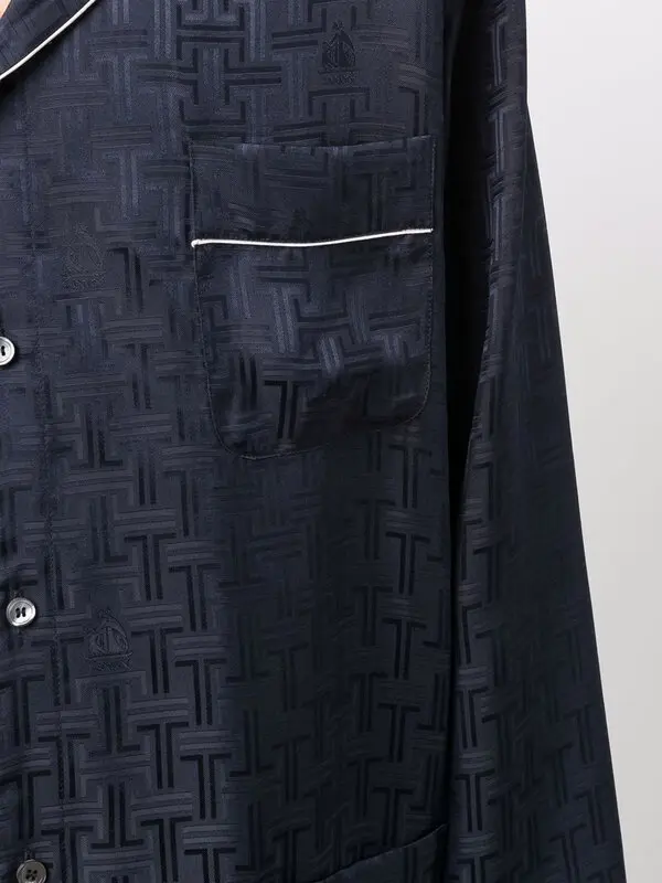LANVIN Logo-print Pajama Shirt