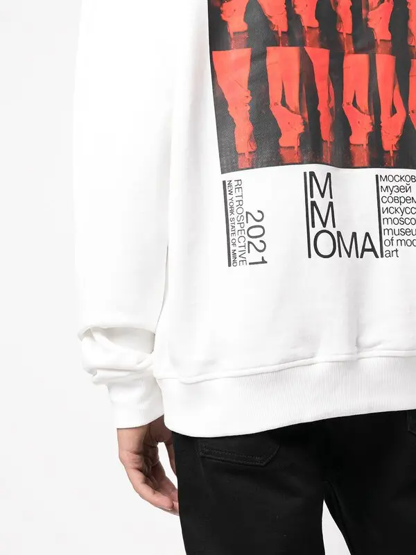 HACULLA. Ally Printed Hoodie - White