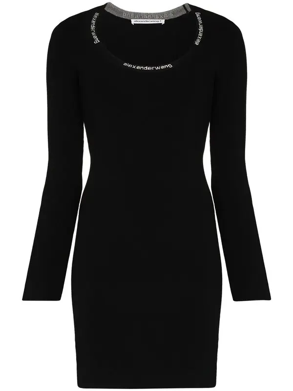 Alexander Wang Logo-trim Mini Dress