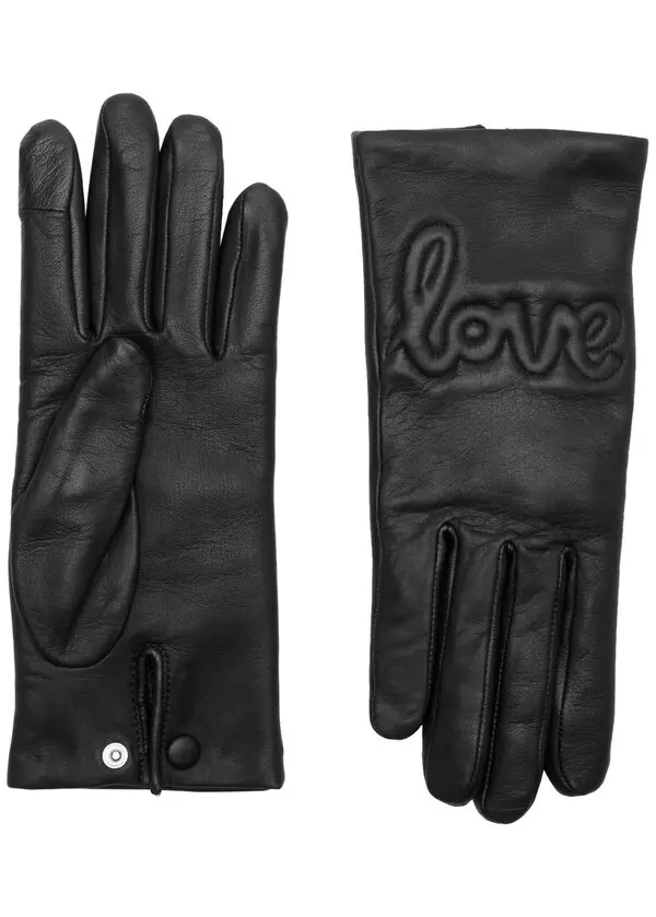 AGNELLE Moor Love Leather Gloves