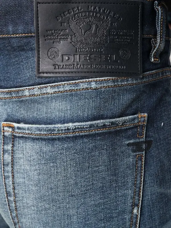 DIESEL® Viker Distressed Straight Leg Jeans