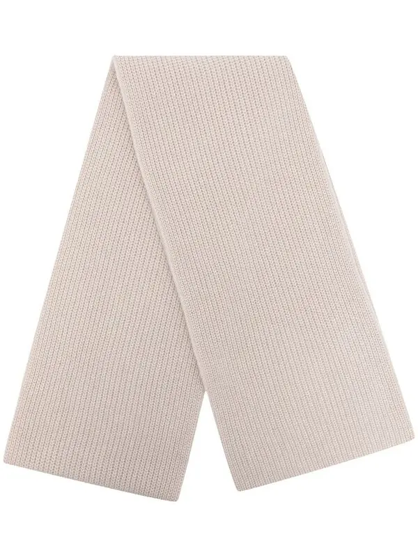 N.peal Chunky-knit Organic Cashmere Scarf - White