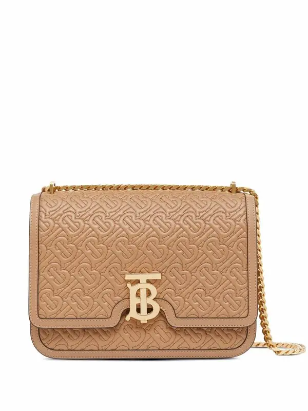 Burberry Tb Monogram Quilted Shoulder Bag