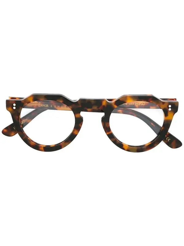 LESCA Pica Eyeglasses - Brown