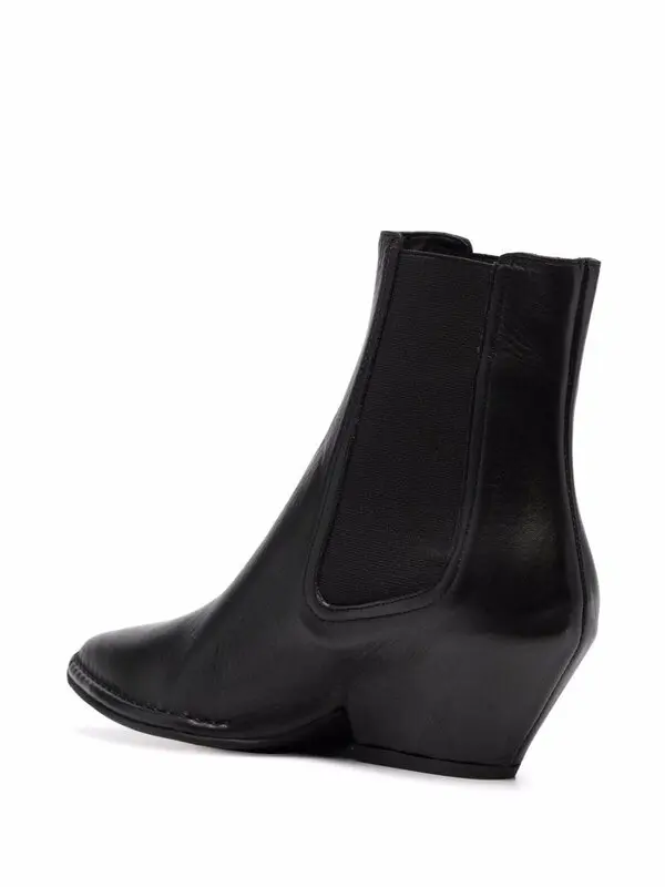 DEL CARLO Mid-heel Leather Boots