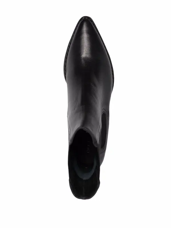 DEL CARLO Mid-heel Leather Boots