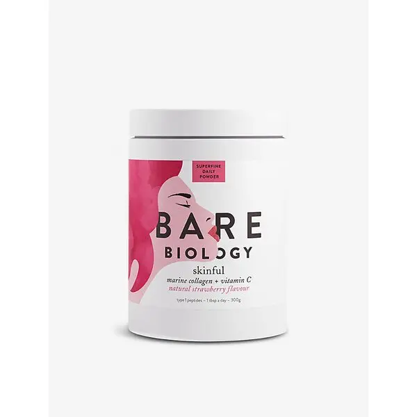BARE BIOLOGY Skinful Marine Collagen Plus Vitamin C Strawberry Powder - One-color