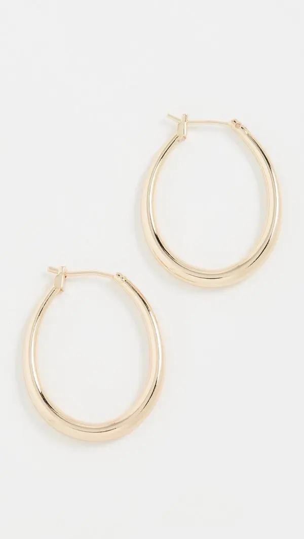 Shashi Ovale Hoop Earrings
