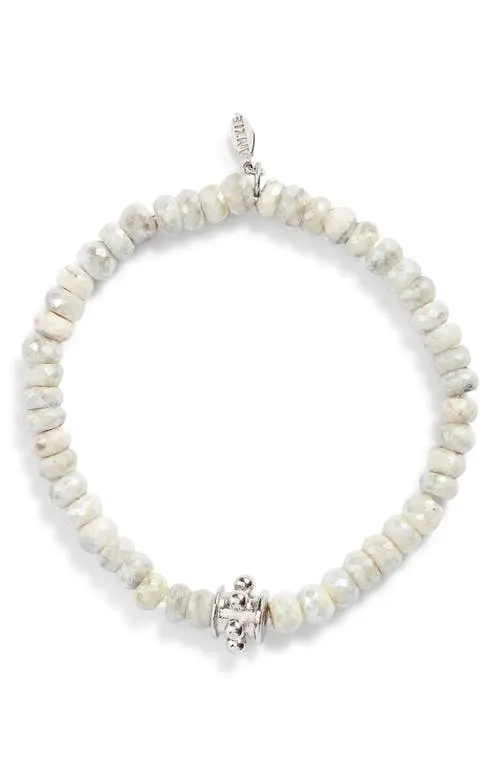 Anzie Bohème Beaded Stone Bracelet - White