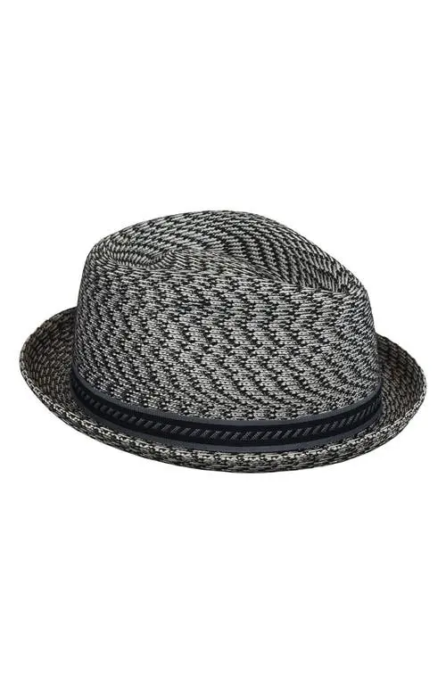 BAILEY Mannes Straw Hat - Charcoal Melange