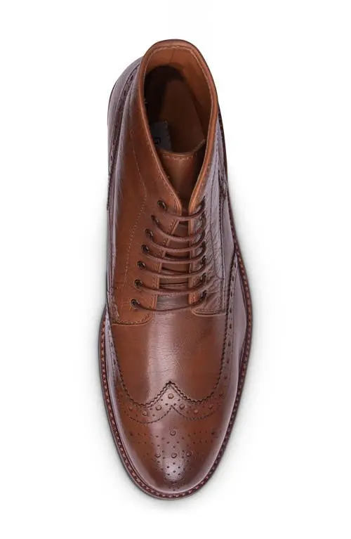Gordon Rush Sutherland Wingtip Boots - Cognac