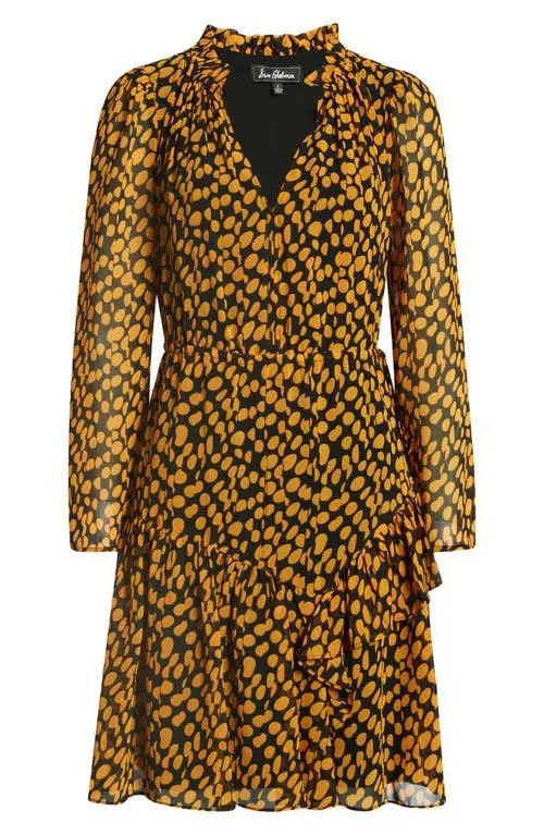 Sam Edelman Ruffle Long Sleeve Dress