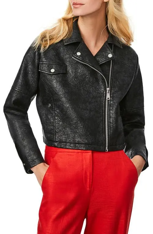 Bernardo Faux Leather Moto Jacket