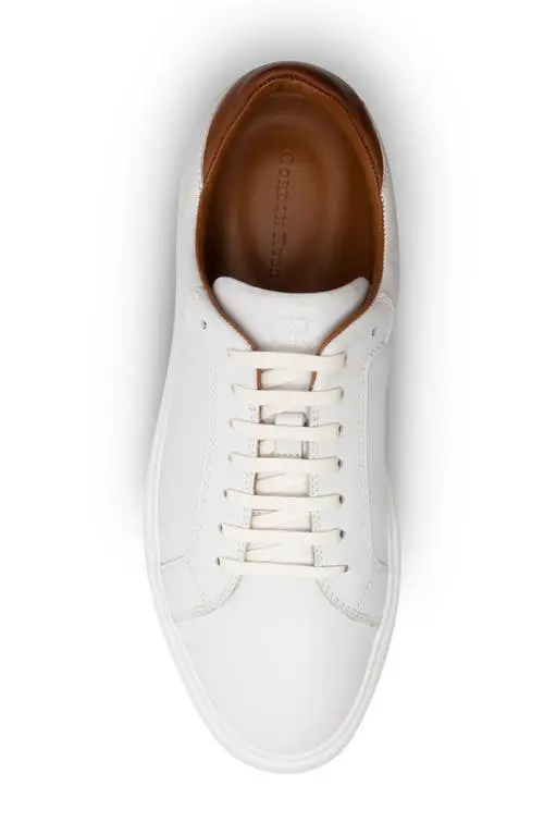 Gordon Rush Devon Leather Sneakers - White/luggage