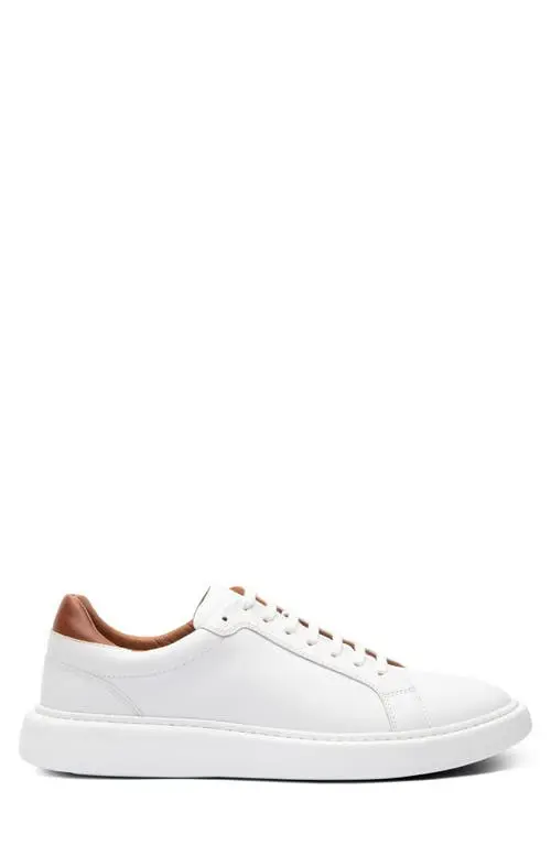 Gordon Rush Devon Leather Sneakers - White/luggage