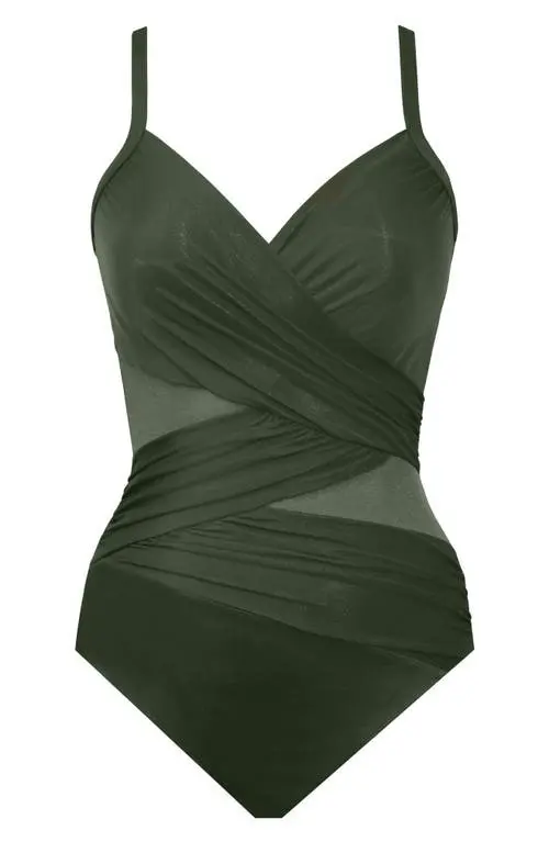 Miraclesuit Network Mystique One-piece Swimsuit - Nori